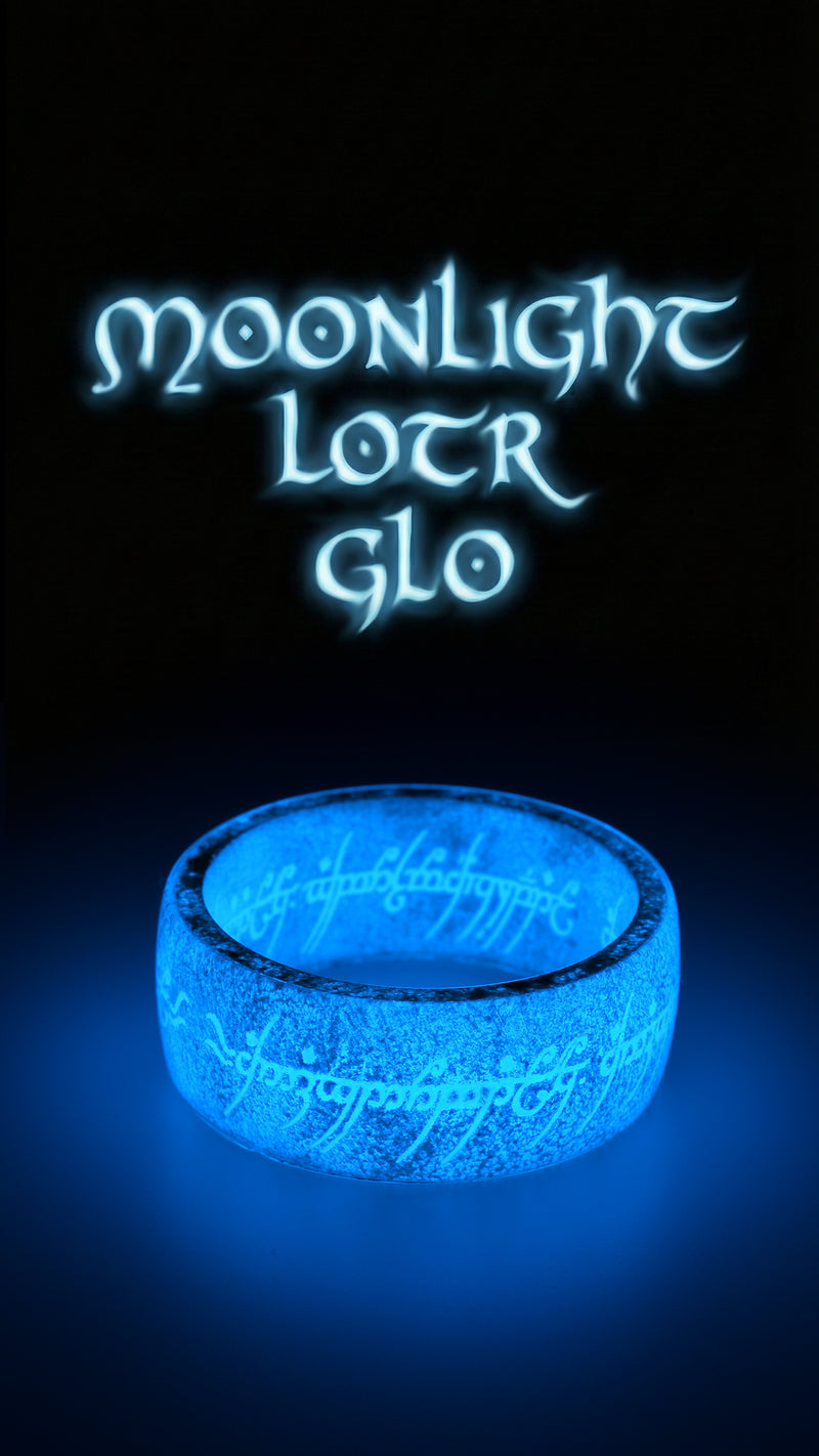 LOTR GLO | Glow in the dark ring | Green/Yellow & Gold - Secret Woods