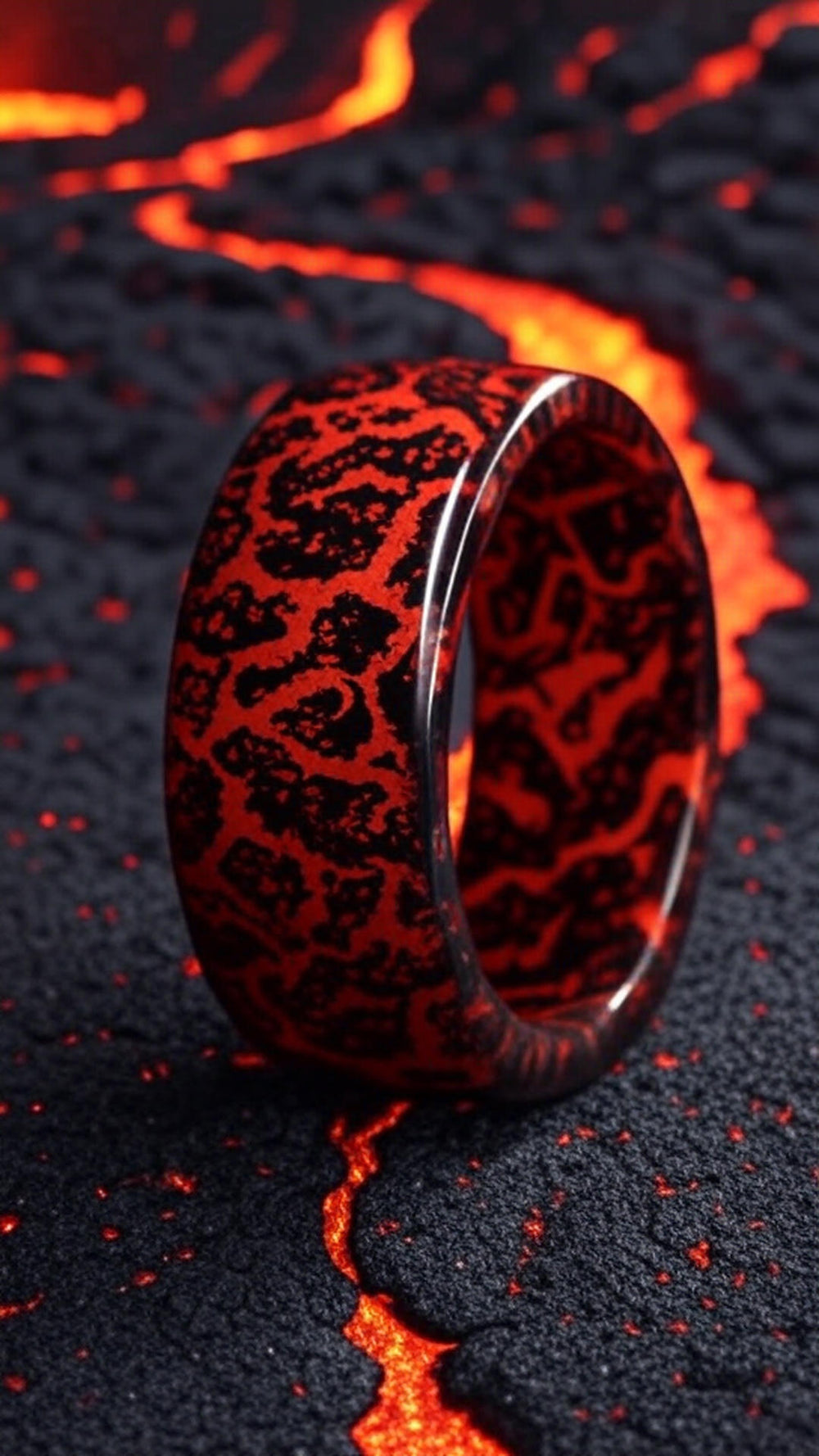 LOTR GLO | Glow in the dark ring | Green/Yellow & Gold - Secret Woods