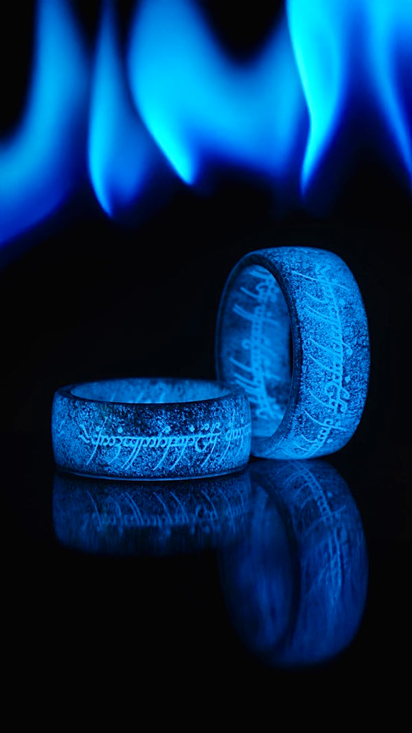 LOTR GLO | Glow in the dark ring | Green/Yellow & Gold - Secret Woods